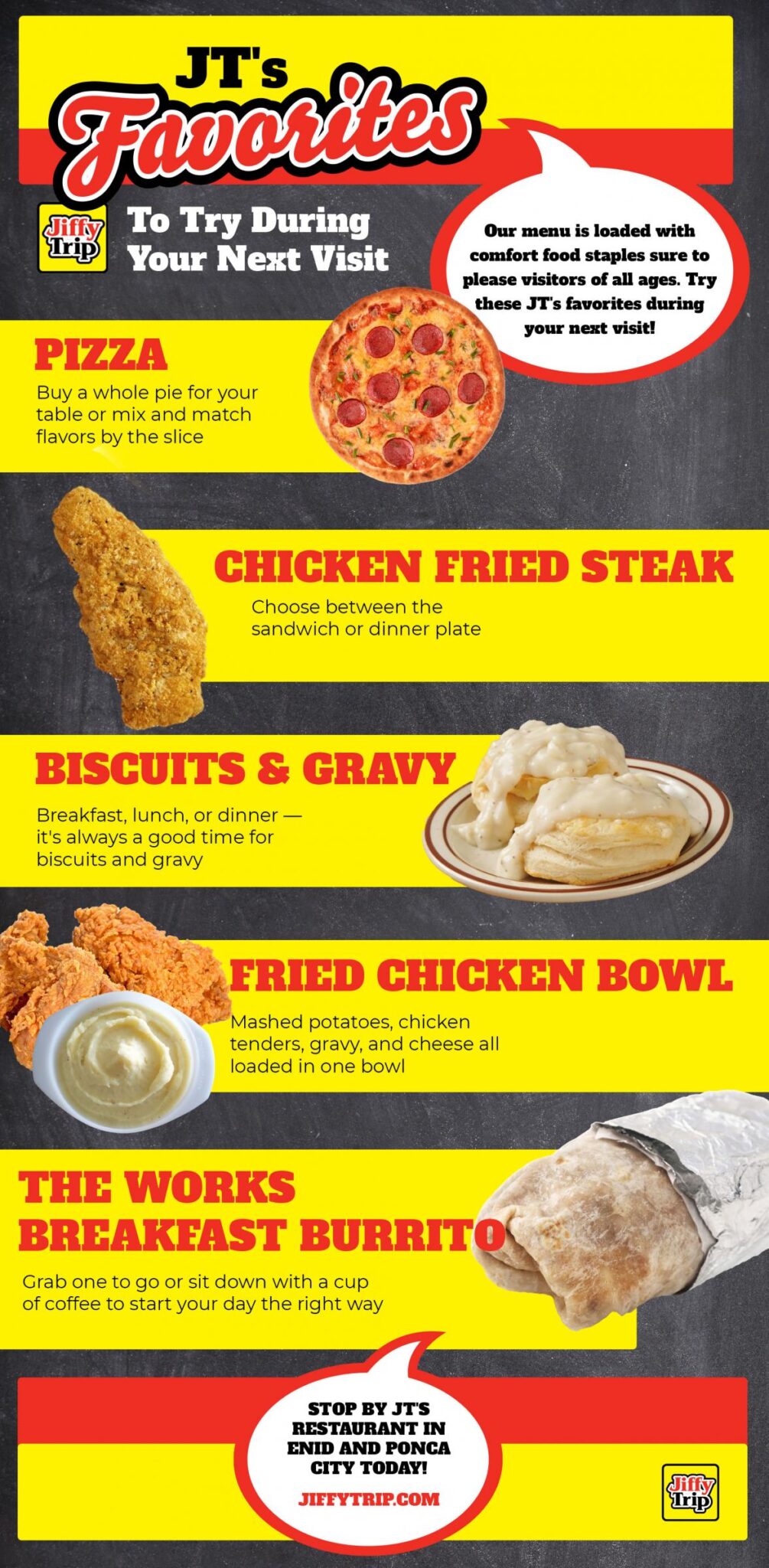 JT's Favorites — What to Try During Your Next Visit - Jiffy Trip